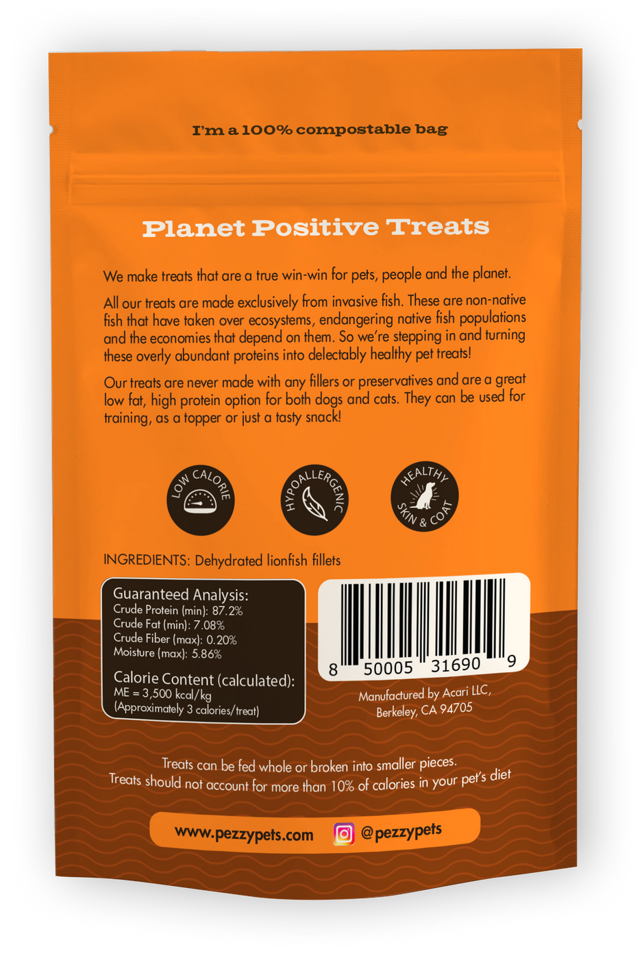 Pezzy Pets Treats | Sustainable Clean Label Snacks for Dogs & Cats